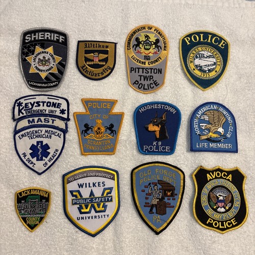 Police Patches EMF Prison Lot Of 12 In Excellent Condition No ...