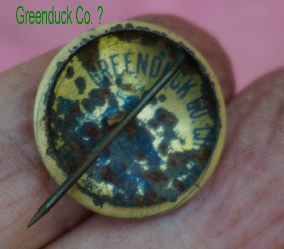 HOOVER Pin Badge Political Button Mfg is Greenduck 3/4 inch (Box L4) | eBay