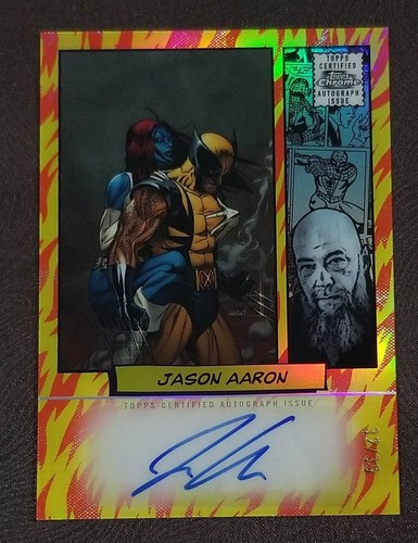 2024 Topps Chrome Marvel Human torch Jason Aaron artist auto /39 ...