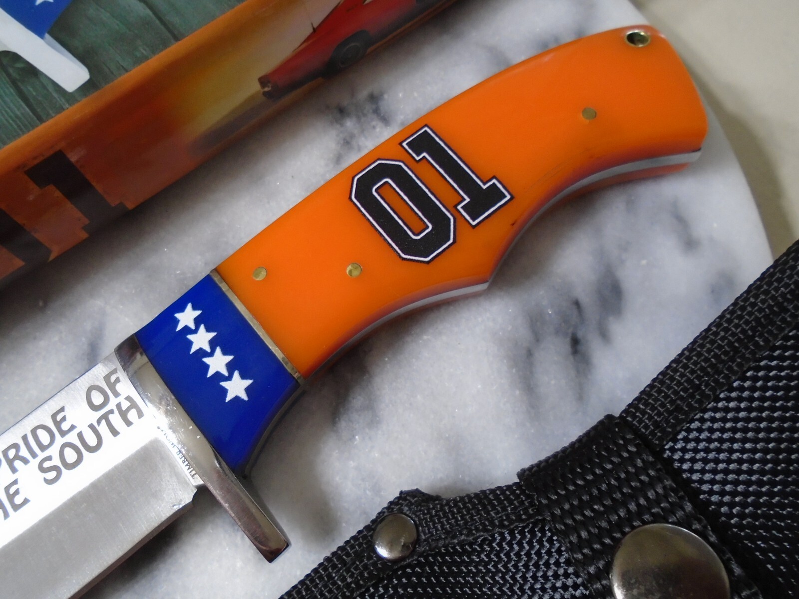 General Lee 01 Dukes of Hazzard Bowie Knife Full Tang Fixed Blade 10 3/ ...