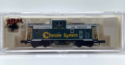 N ATLAS 30471 EV EXTENDED VISION CABOOSE CHESSIE SAFETY C&O 3143 GREEN ...
