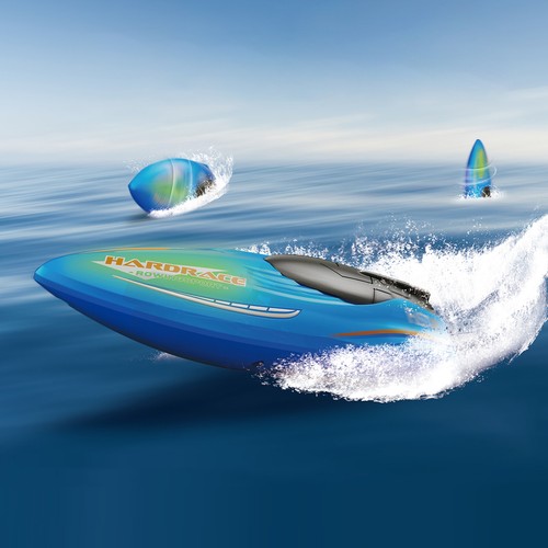 2.4GHz Electric RC Speed Boat High-Speed RC Boats Water Toys for Pools ...