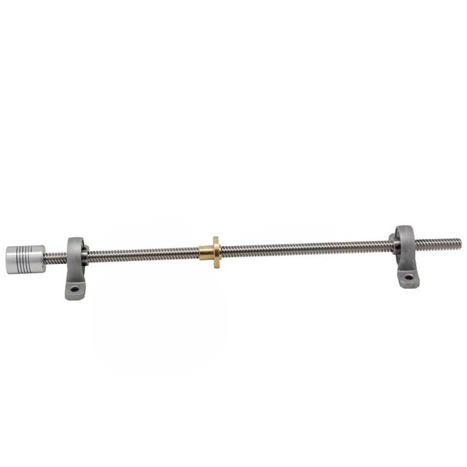 8mm Threaded Rod Trapezoidal T8 Lead Screw Set 600mm~1200mm For CNC 3D ...