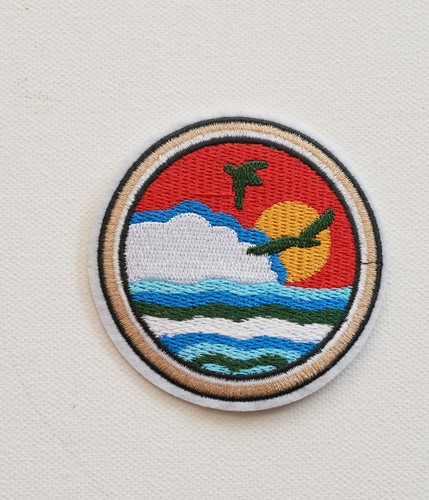 Sunrise Iron On Embroidered Patch | eBay