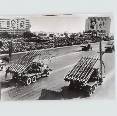 Cuban Rocket Launchers @ Fidel Castro MILITARY PARADE Havana 1963 Press ...