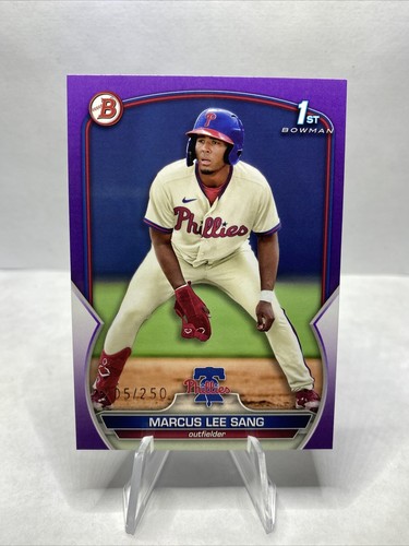 MARCUS LEE SANG 2023 Bowman 1st Paper #BP-126 Purple Border /250 SP ...