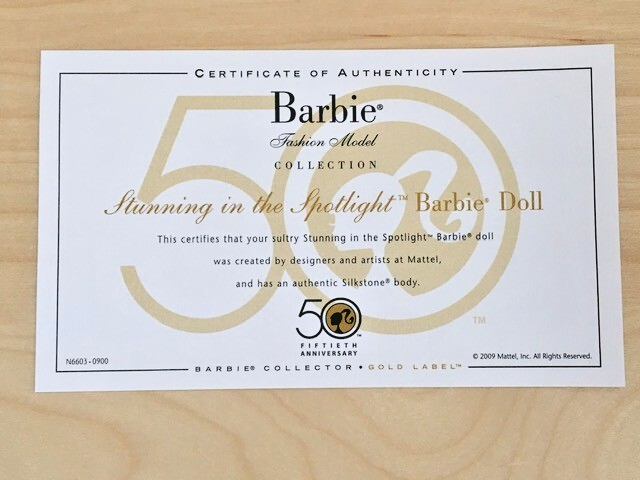 Barbie SILKSTONE STUNNING IN THE SPOTLIGHT #N6603 Gold Label 7,000 ...