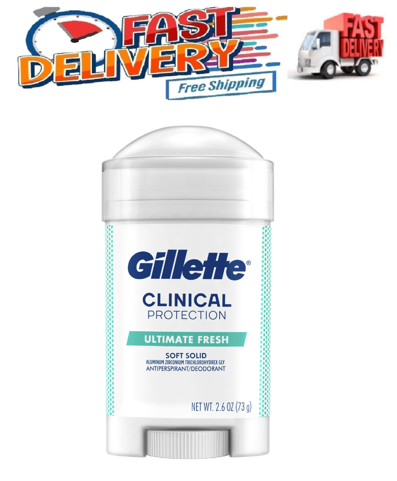 Gillette Clinical Soft Solid Antiperspirant Deodorant, Ultimate Fresh ...