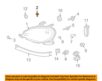 Headlight Head Light Lamp-Headlamp Assembly Bolt 1639900504 | eBay
