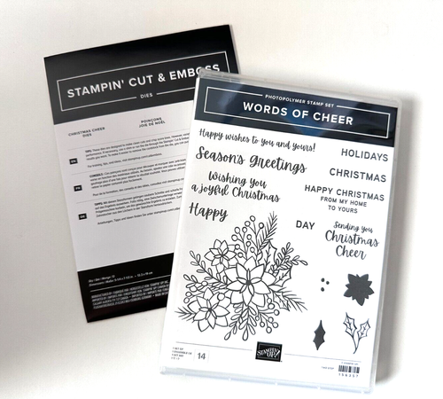 Stampin Up! ~ WORDS OF CHEER ~ Stamp Set ~ CHRISTMAS CHEER Dies ...