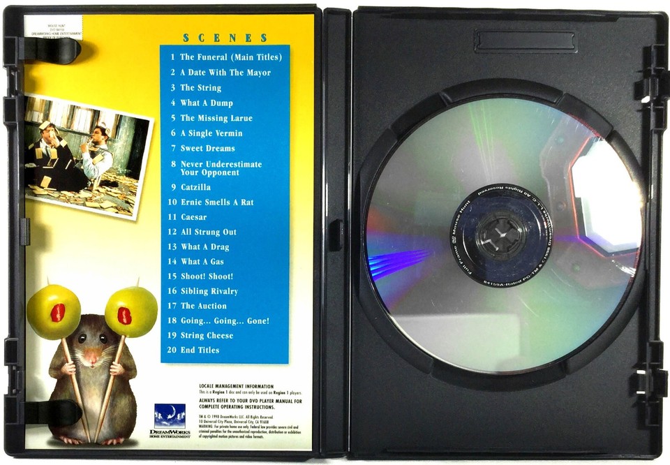 Mouse Hunt (DVD, 1998, Widescreen & Full Screen) Nathan Lane Lee Evans ...