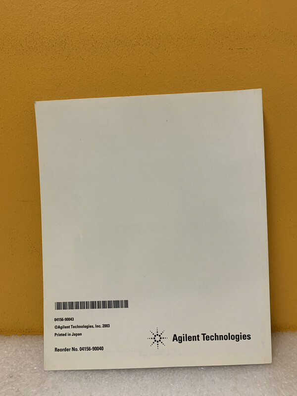 Agilent 04156-90040 4155C, 4156C Semiconductor Parameter Analyzer ...