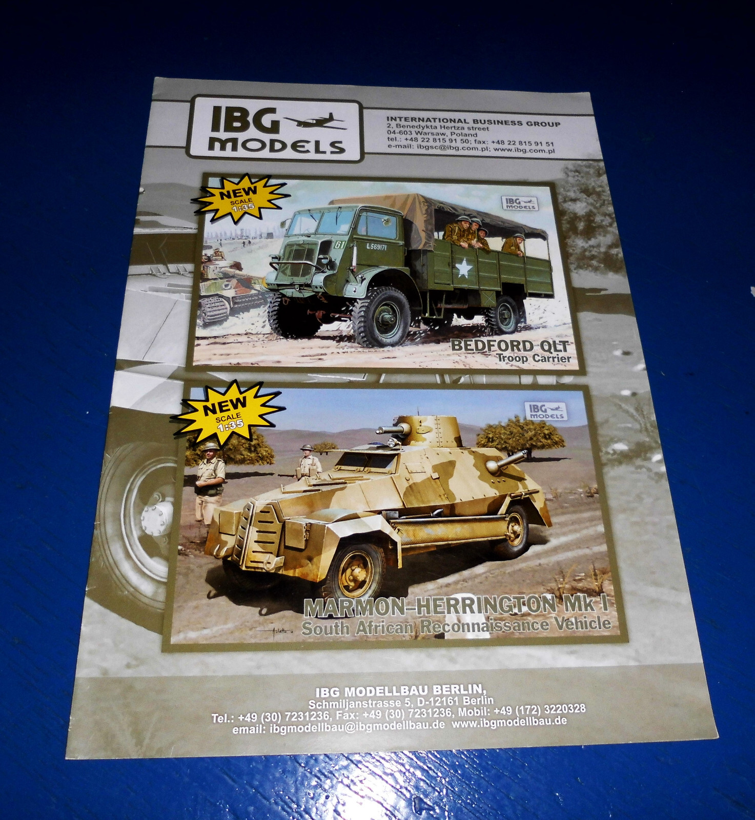 IBG Models Katalog Modelbausätze Modellbau Bausätze WWII in 1:72 1:35 ...
