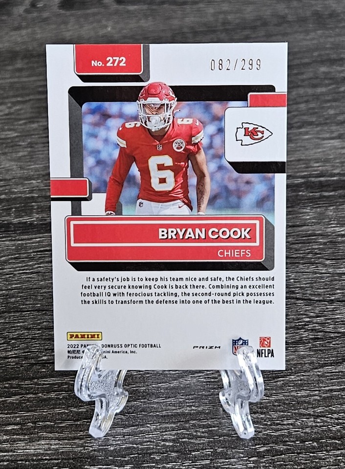 BRYAN COOK 2023 Donruss Optic Rated Rookie Aqua Blue Prizm /299 KC ...