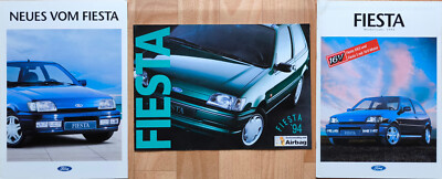 FORD Fiesta - 90er Jahre - Prospekt Brochure - SET mit 3 Prospekten | eBay