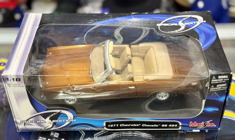 Maisto Chevrolet Chevelle SS 454 Copper 1/18 Scale Diecast Model Car ...