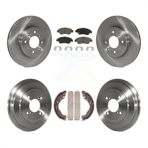 For 2015-2020 Honda Fit Front Rear Disc Brake Rotors Ceramic Pads And ...