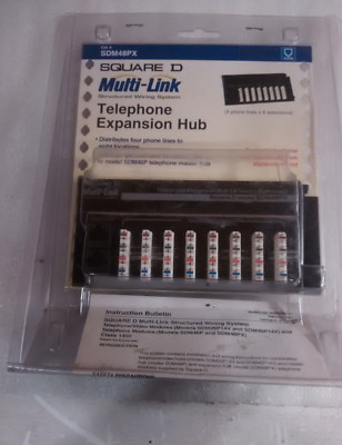 Square D SDM48PX Multi-Link Structured Wiring System Telephone ...
