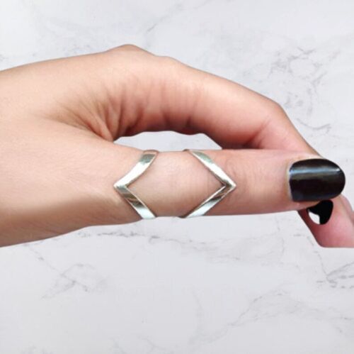 Solid 925 Sterling Trigger Finger Meditation Ring Handmade Jewelry Ring ...