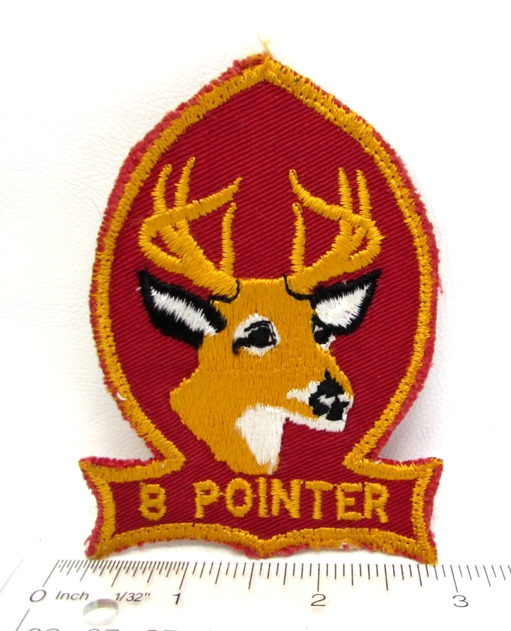 Vintage 8 Pointer Buck Whitetail Deer Jacket Patch Hunting Hunter ...