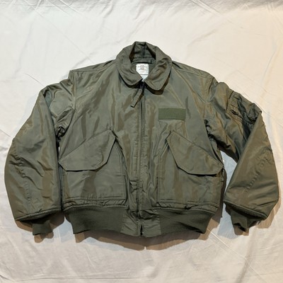 USAF Flyers Jacket Cold Weather Fire Resistant Flight Military Sz L 45 ...