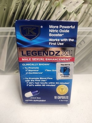 TK Supplements Legendz XL Male Sexual Enhancement Sealed 10 Capsules ...
