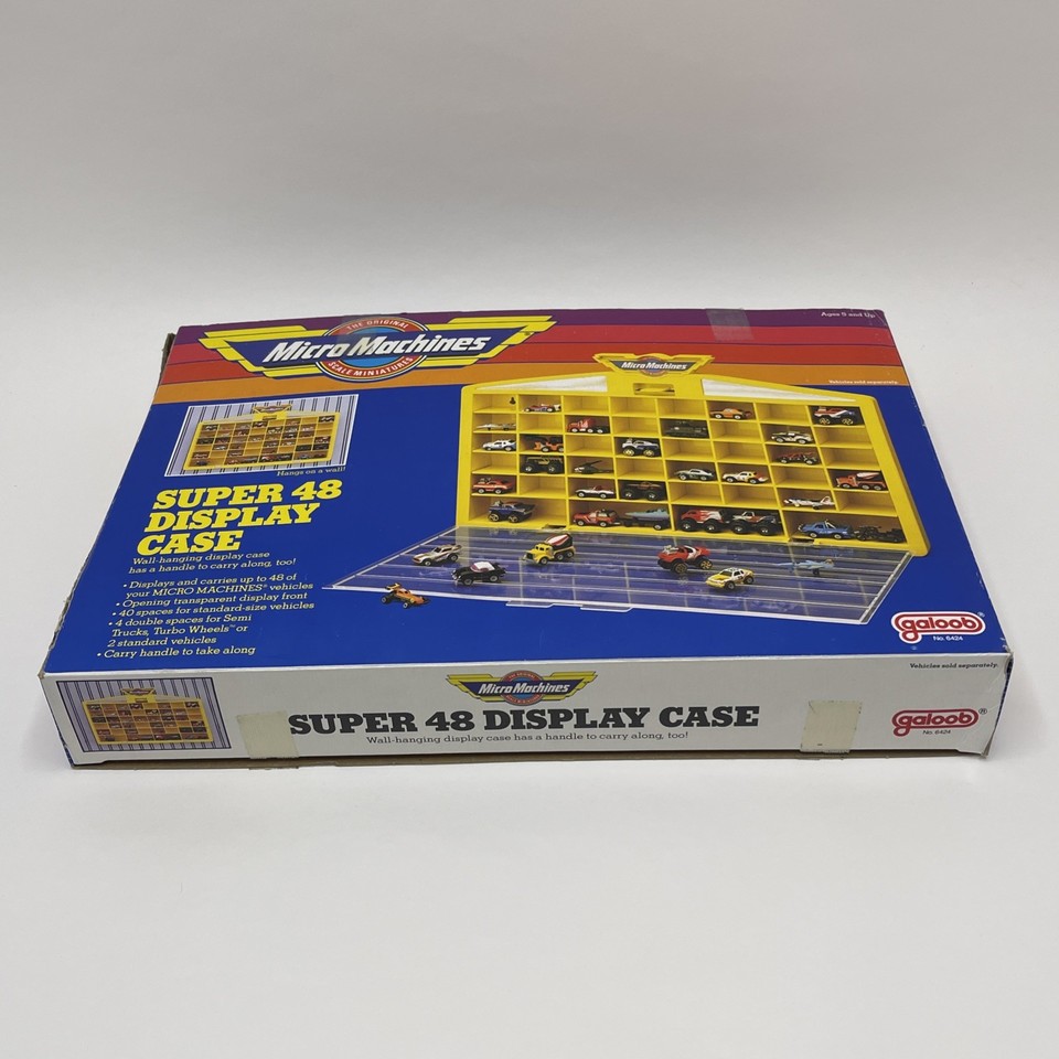Micro Machines Yellow Carry Display Case WITH Original Box 1989 Galoob ...