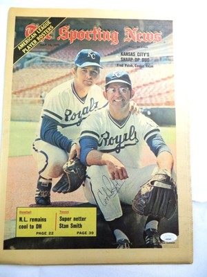 Cookie Rojas Signed Autographed Newspaper Sporting News 1973 Royals JSA ...
