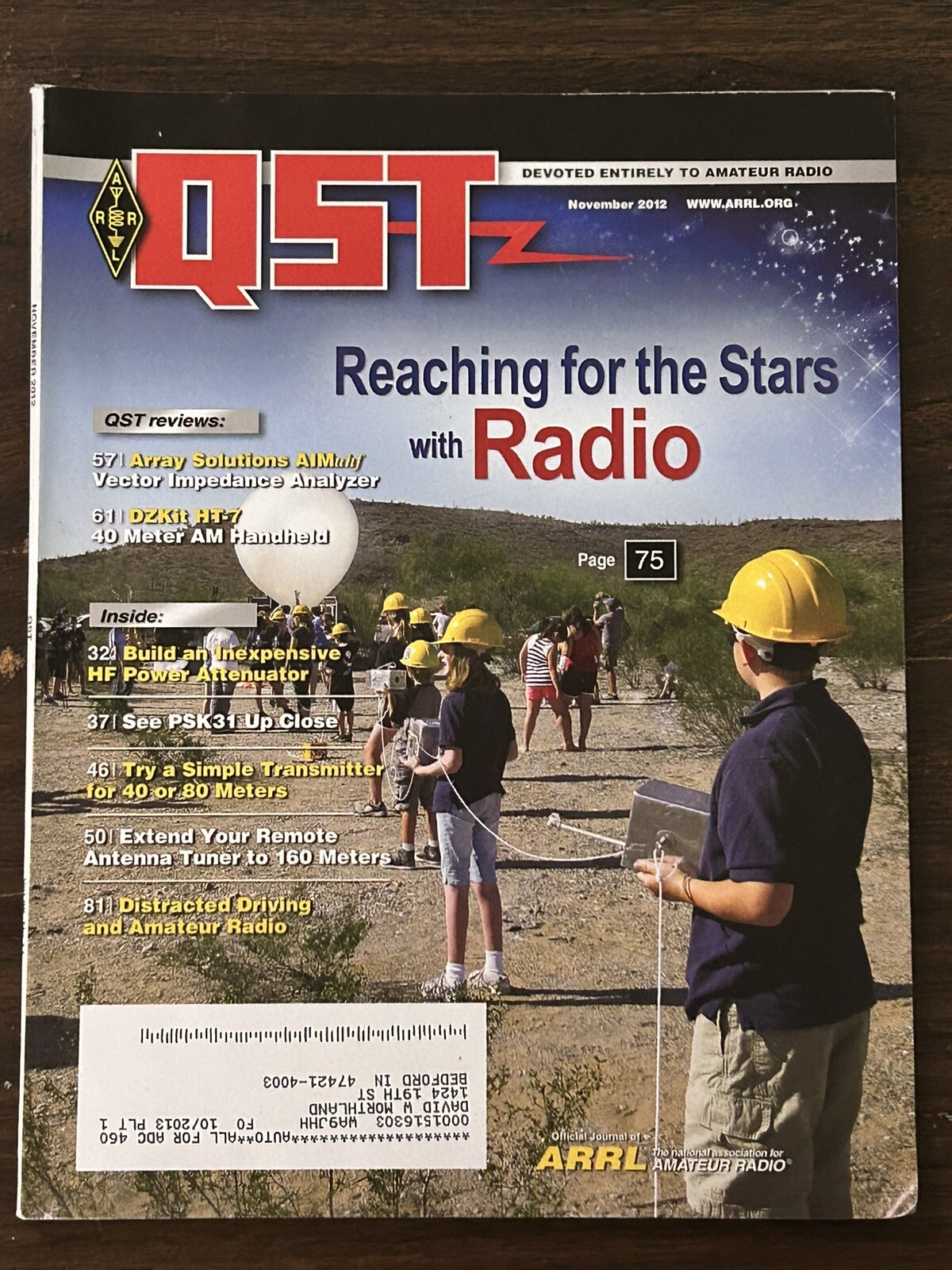 QST Magazine November 2012 Ham Radio Magazine | eBay