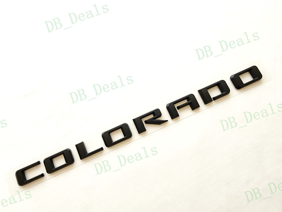 4PCS Matte Black Door Rear Colorado ZR2 Emblems Letters Badges 2023 ...