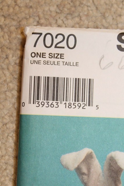 Simplicity 7020 Crafts Sewing Pattern 32 Inch Bunny Rabbit and Clothes ...