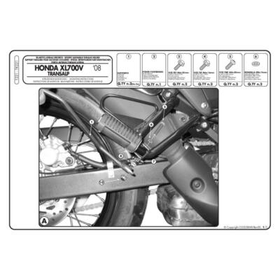 Frames Side For Honda 700 XL V Transalp 2008-2013 | eBay Australia