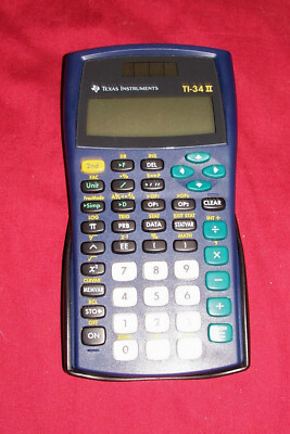 Texas Instruments TI 34 II Solar Scientific Calculator Engineers ...
