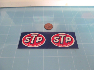 STP SMALL PAIR VINTAGE Sticker / Decal RACING ORIGINAL old stock | eBay