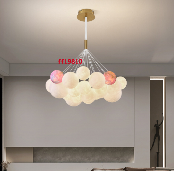 Modern PLA Bubble 3D Moon Light Led Dining Room Bedroom Modo Ceiling Pendant | eBay
