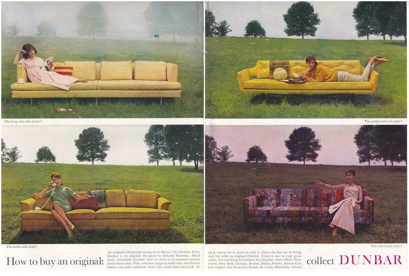 1962 Dunbar PRINT AD Features: The Long View, Noble, Sculptured ...