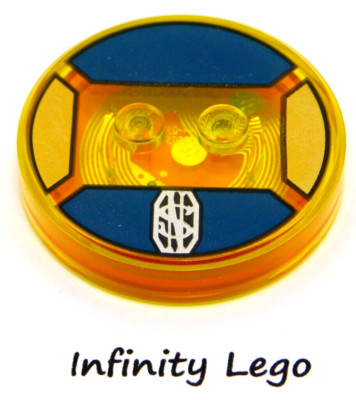 LEGO Trans-Orange Dimensions Round Stand with $ Symbol Fantastic Beasts ...