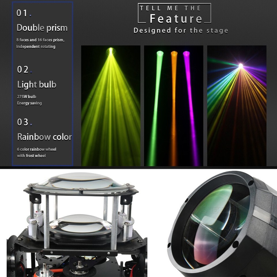2Pcs 10R 275W Beam Moving Head Lighting With Flightcase For Stage DJ ...