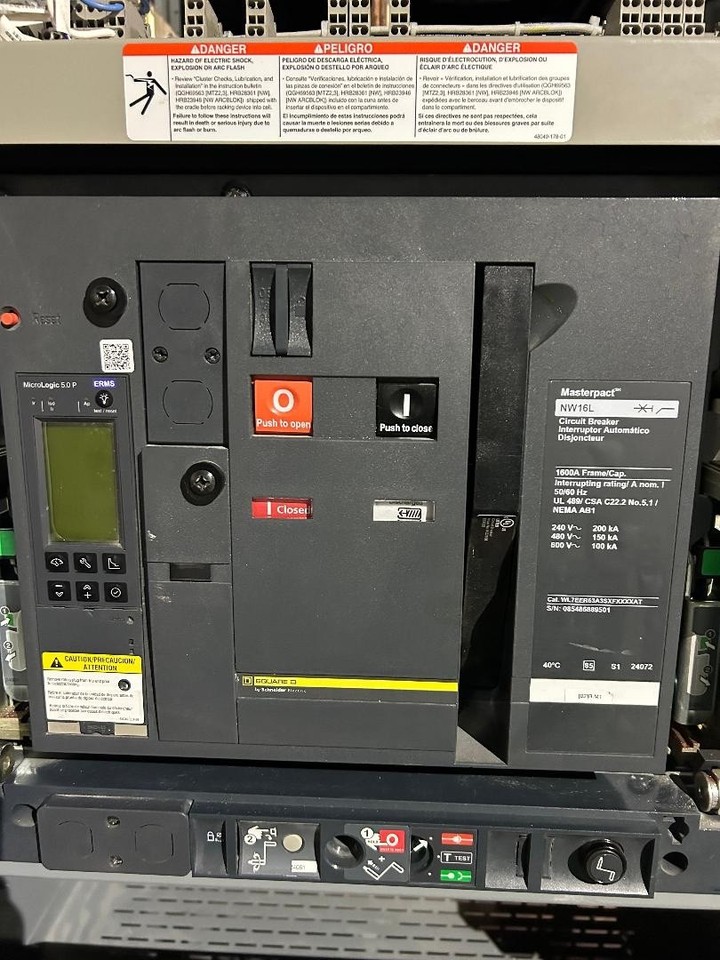 Square D 2000 Amp 480V QED2 Switchboard 3PH Switch Gear with 1600a main ...