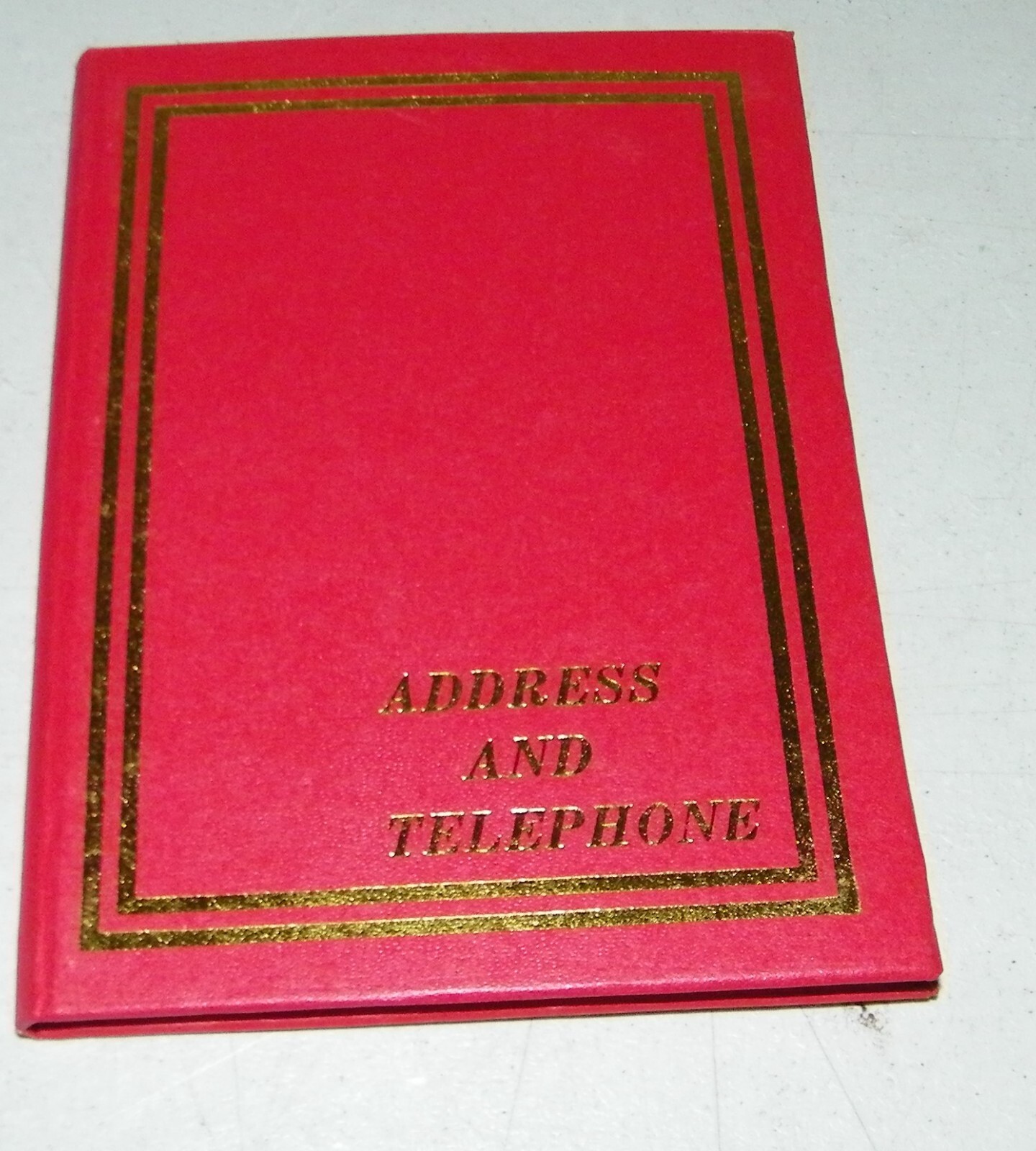 Vintage Personal Address & Telephone Book Medium 6" x 4.25" Red Index A ...