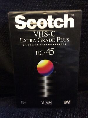 SCOTCH VHS-C EG+ EC-45 COMPACT VIDEO CASSETTE NEW, SEALED | eBay