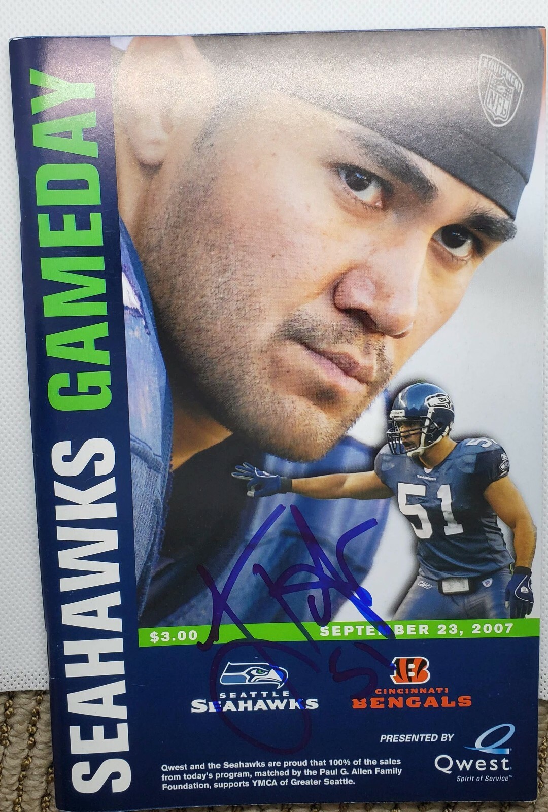 AUTOGRAPH SIGNED SEATTLE SEAHAWKS GAMEDAY PROGRAMS *YOU PICK* | eBay