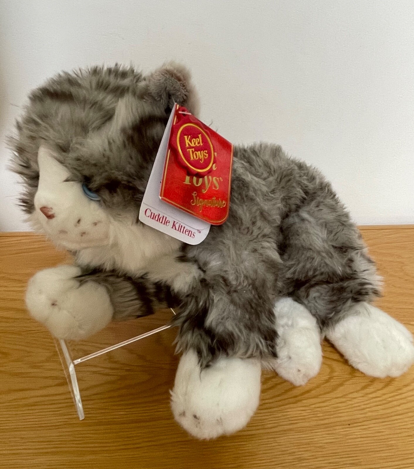 Keel Toys 32cm Signature Cuddle Kitten Grey for sale online | eBay