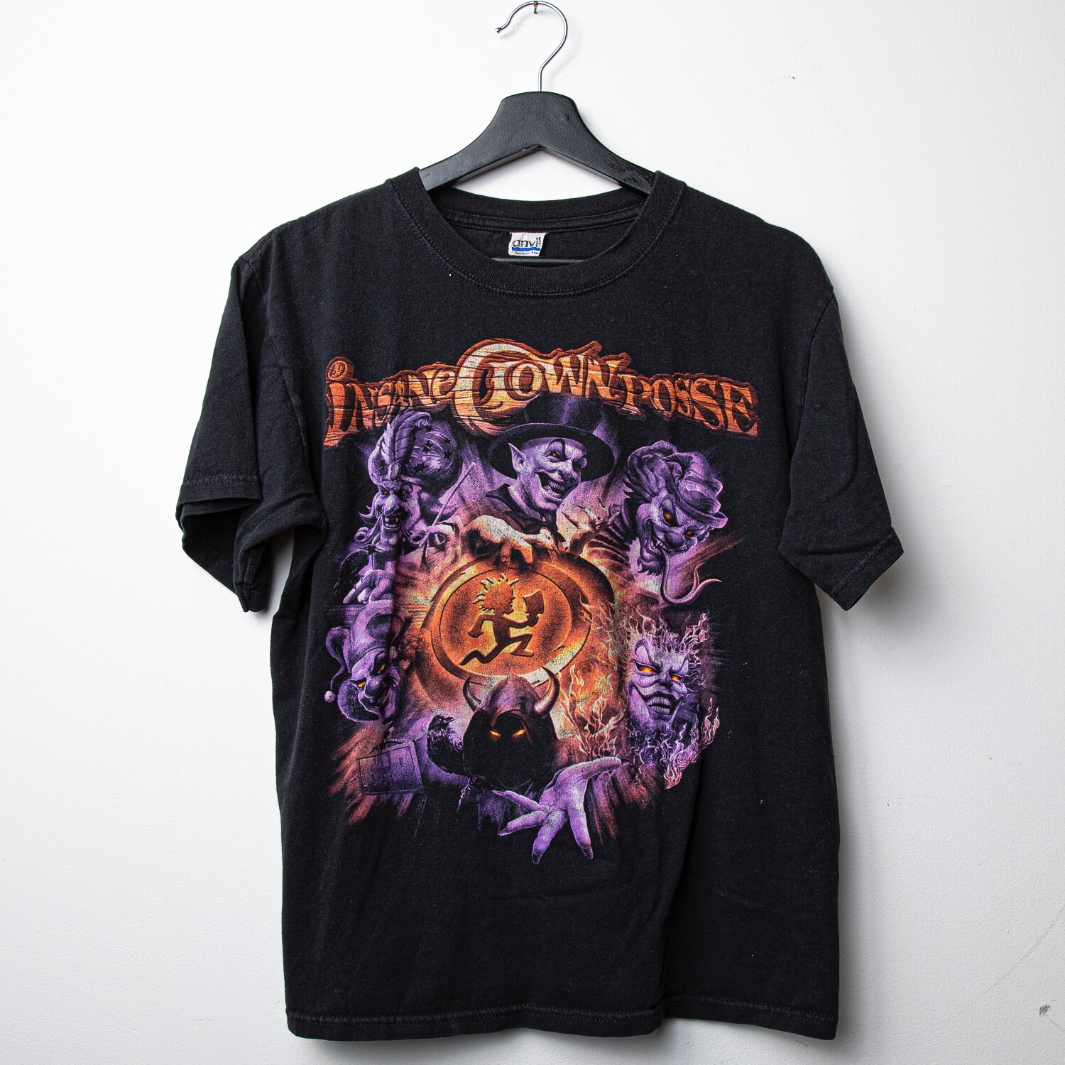 Vintage ICP Insane Clown Posse Anvil Black T-Shirt Ad… - Gem