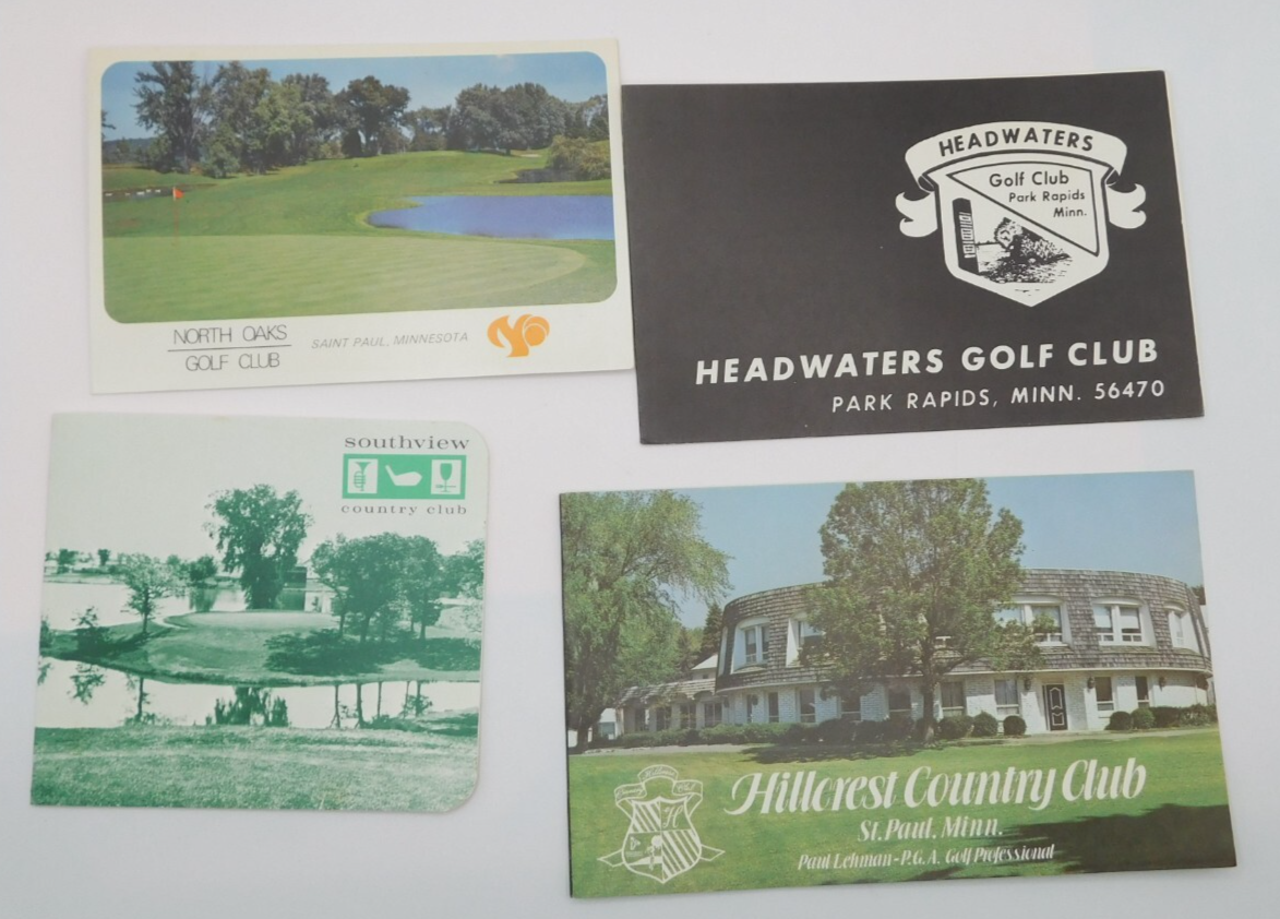 VINTAGE GOLF COURSE COUNTRY CLUB SCORECARD COLLECTION - 135 CARDS FROM ...