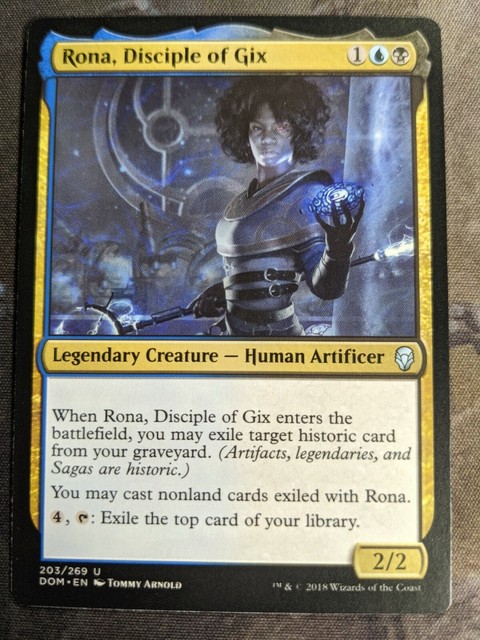 MTG Rona, Disciple of Gix Dominaria 203/269 Regular Uncommon for sale ...