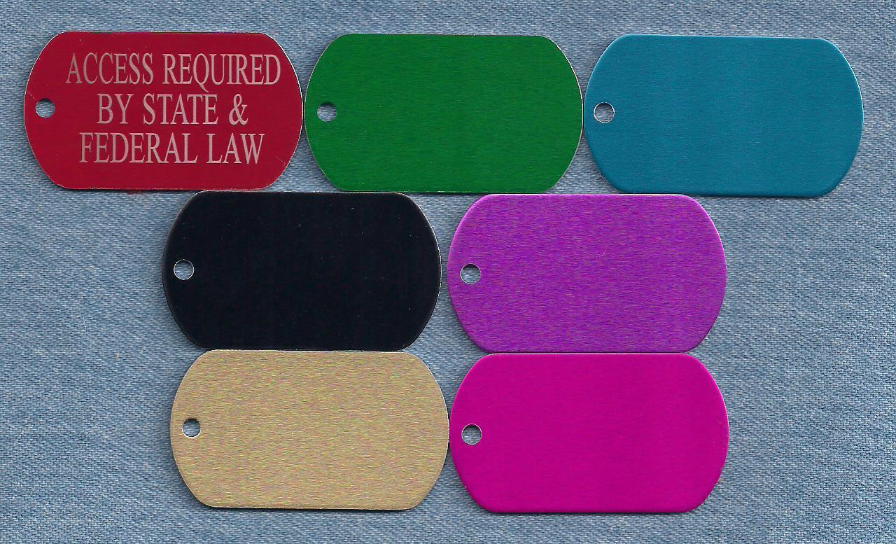 ACCESS REQUIRED - service dog vest tags, collar, harness tags -- laser ...