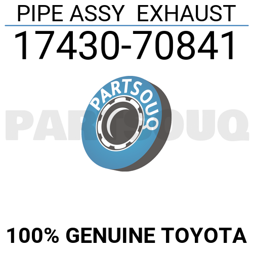 1743070841 Genuine Toyota PIPE ASSY EXHAUST 17430-70841 | eBay