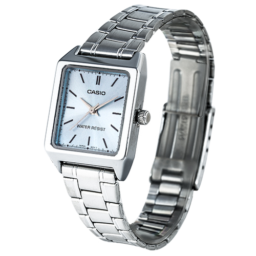 Casio Women LTP-V007D-2EDF Analog metal band Watch Blue Dial Original ...