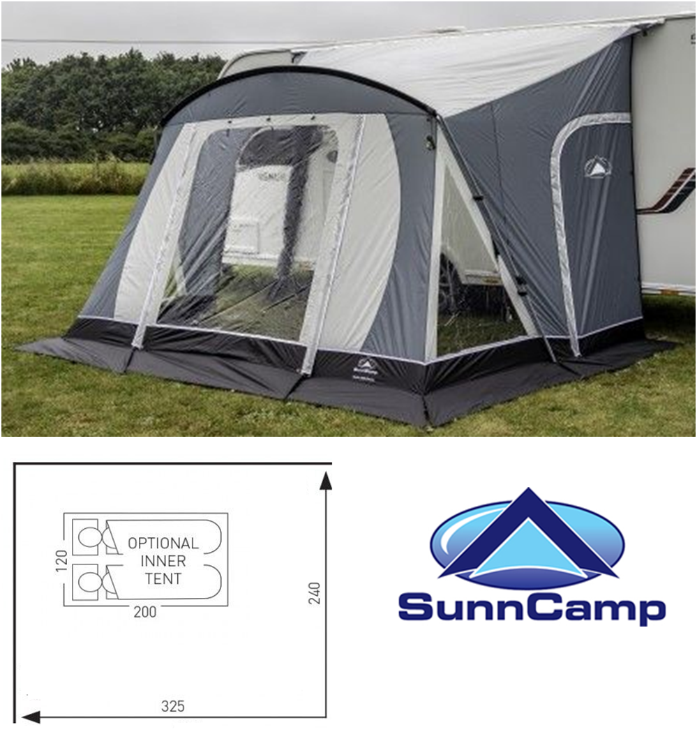 Sunncamp Swift Copia 325 Caravan Porch Awning for sale online | eBay